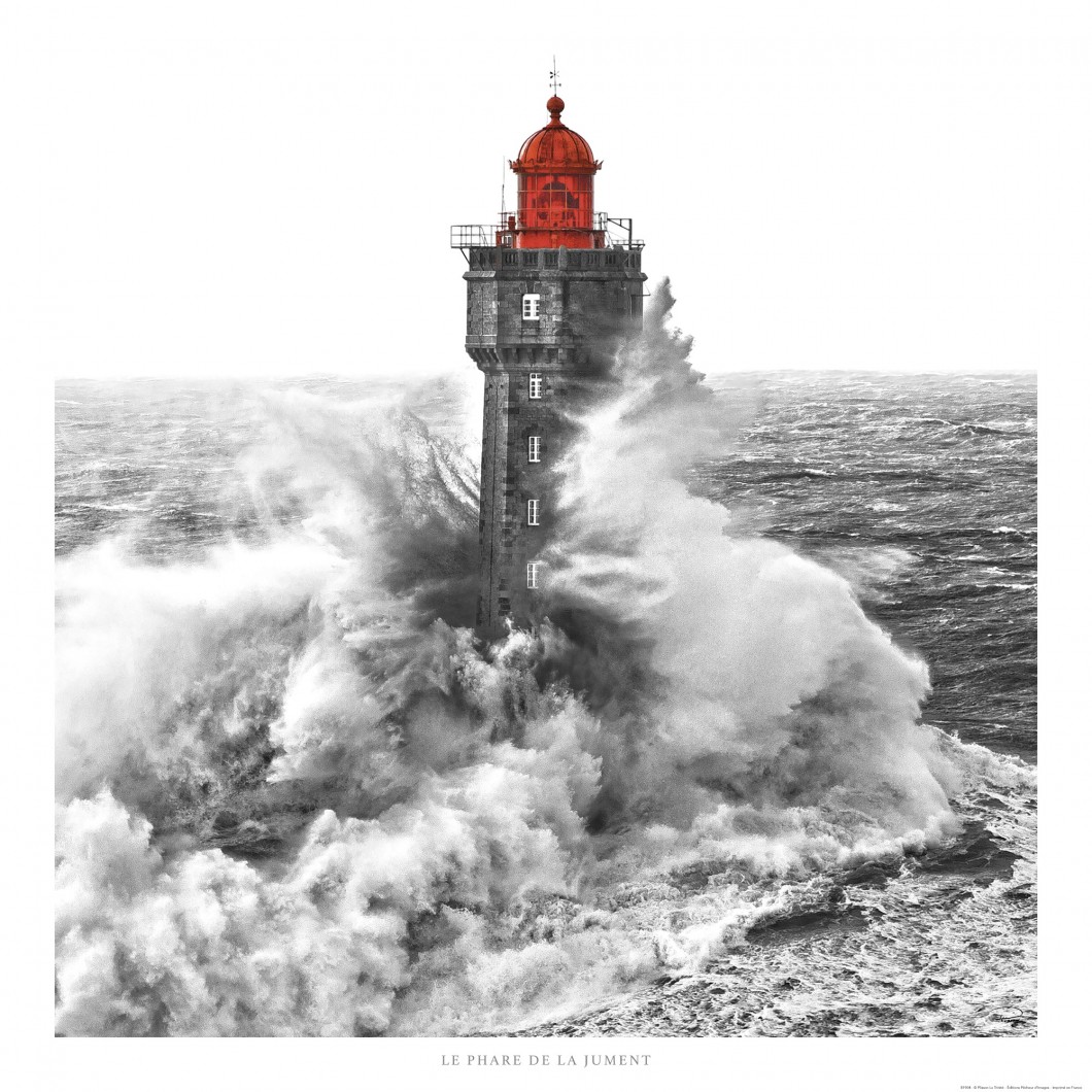 Poster "The Jument lighthouse" by Philip Plisson • EI. Philip Plisson ...