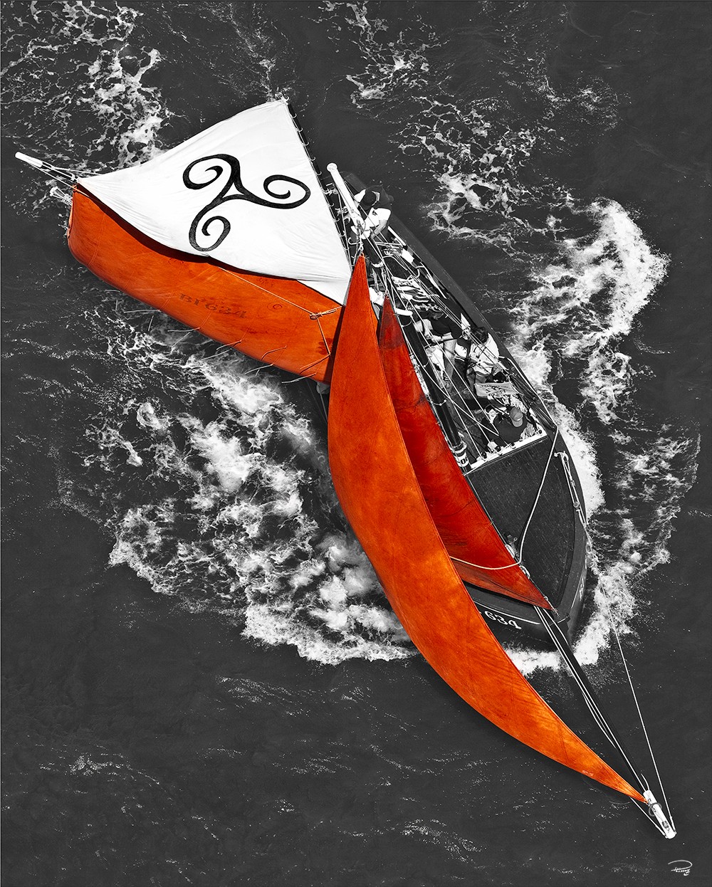 Photo on canvas - Triptych of boats - Philip Plisson • EI. Philip ...