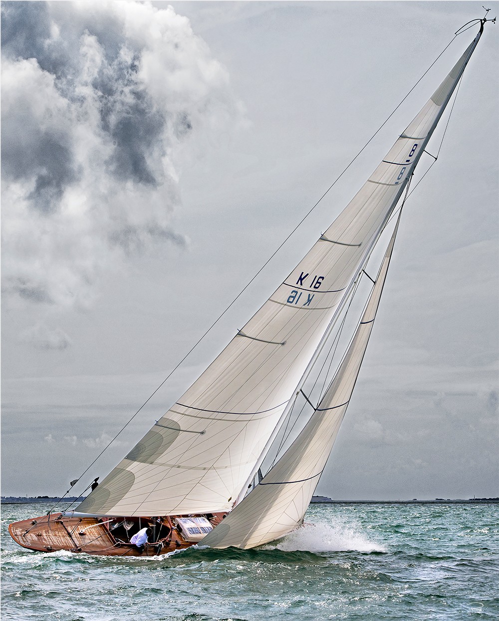 Photo on canvas - Triptych of boats - Philip Plisson • EI. Philip ...