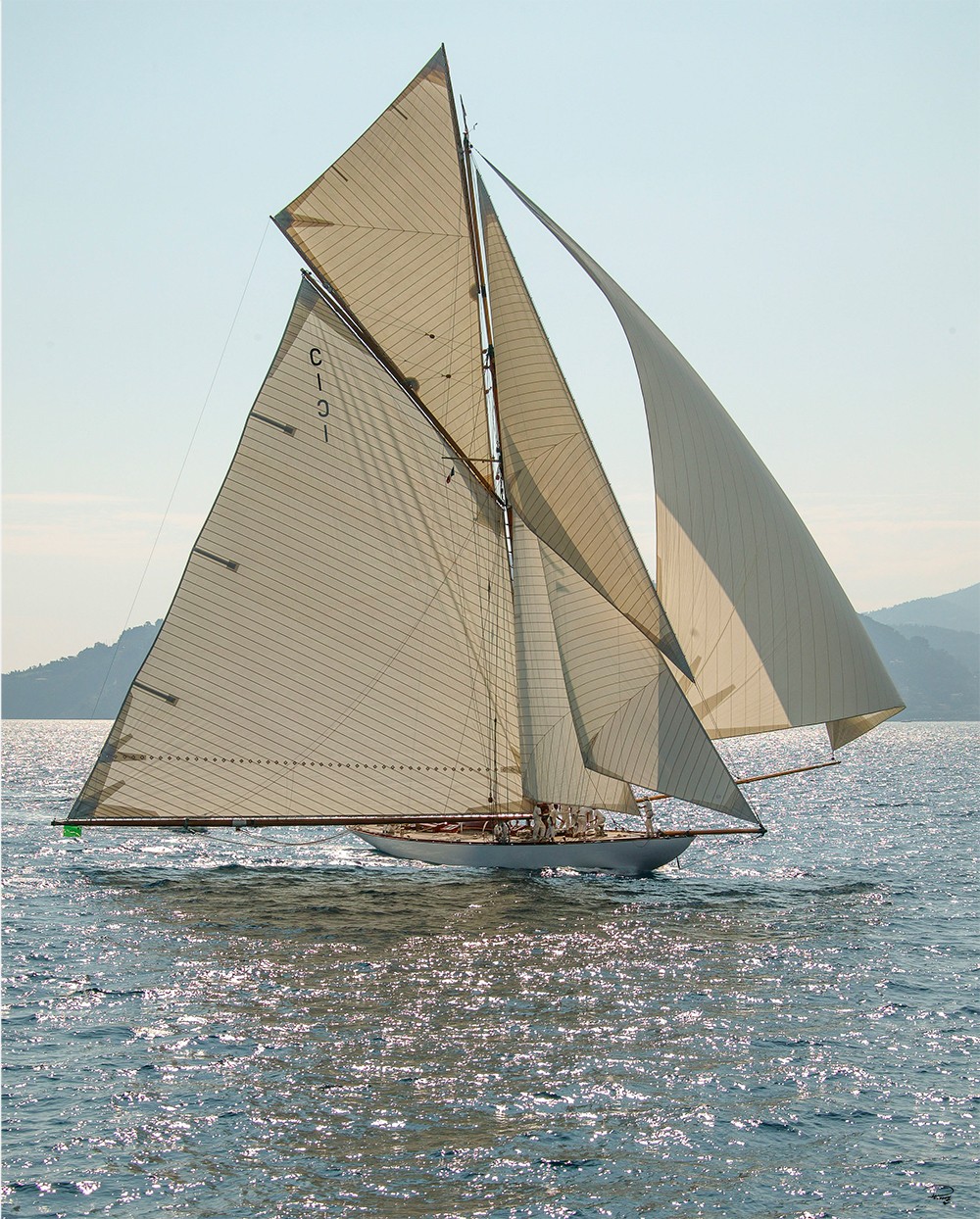 Photo on canvas - Triptych Classic boats - Philip Plisson • EI. Philip ...